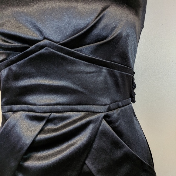 Dresses | Satin Tulip Hem Party Dress | Poshmark